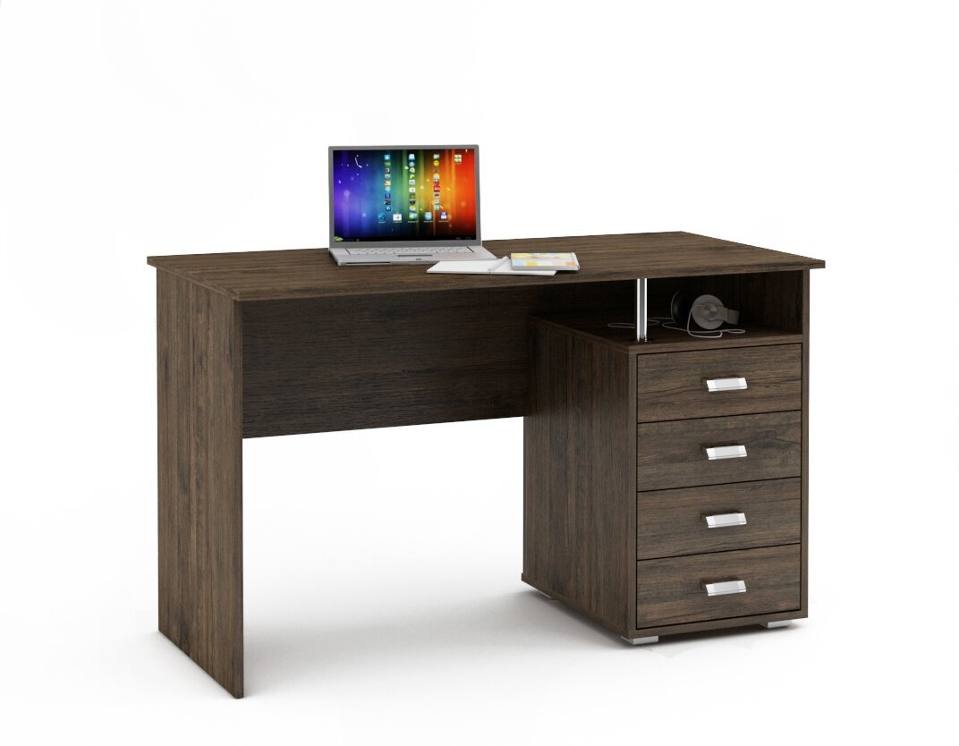 Стол компьютерный, стол письменный Имидж (Арсенал) 51, ШхГхВ: 120х60х75 см, цвет: Дуб апрель темный