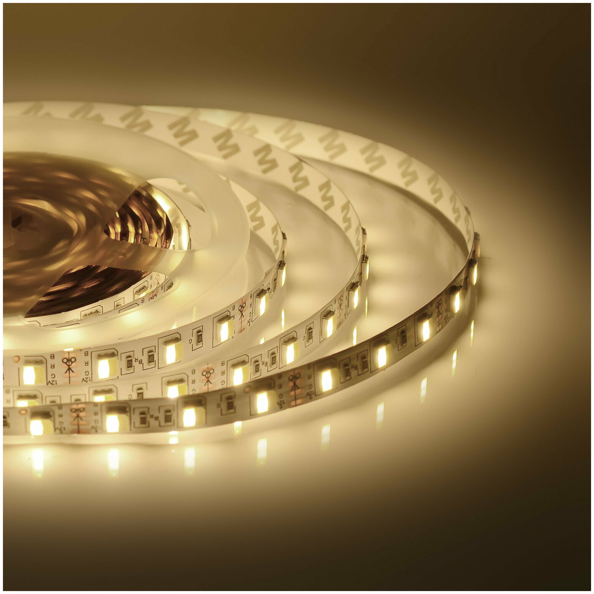 Яркая светодиодная лента Apeyron 00-116 от 12В 3000К + 6400К 700 Лм/м 60д/м 14,4Вт/м smd5050 IP20 длина 5 метров