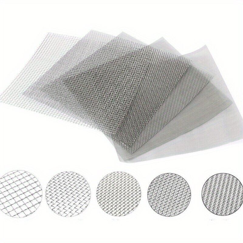 Сетка фильтровальная плетёная из нержавеющей стали 304, 15x15 см, 300 mesh, 1 шт.
