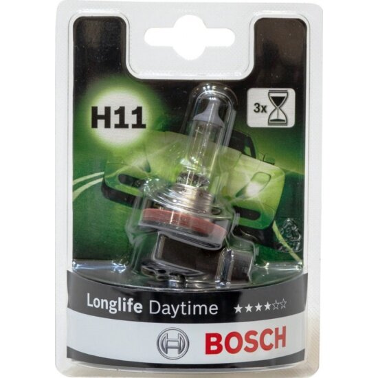 Лампа автомобильная Bosch H11 Longlife Daytime, 1 шт, 1987301340