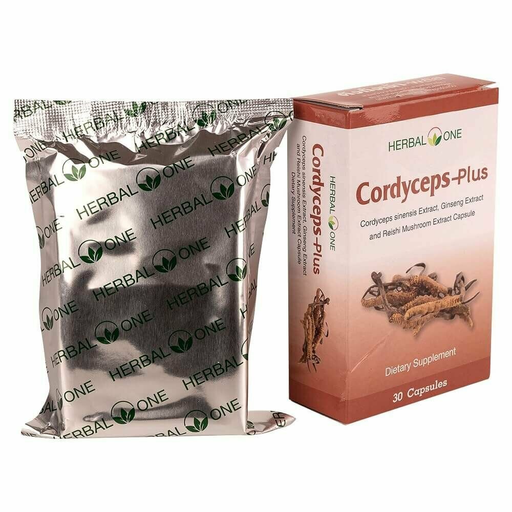 Herbal One Капсулы иммуностимулирующие Кордицепс плюс (Таиланд), 30 капсул