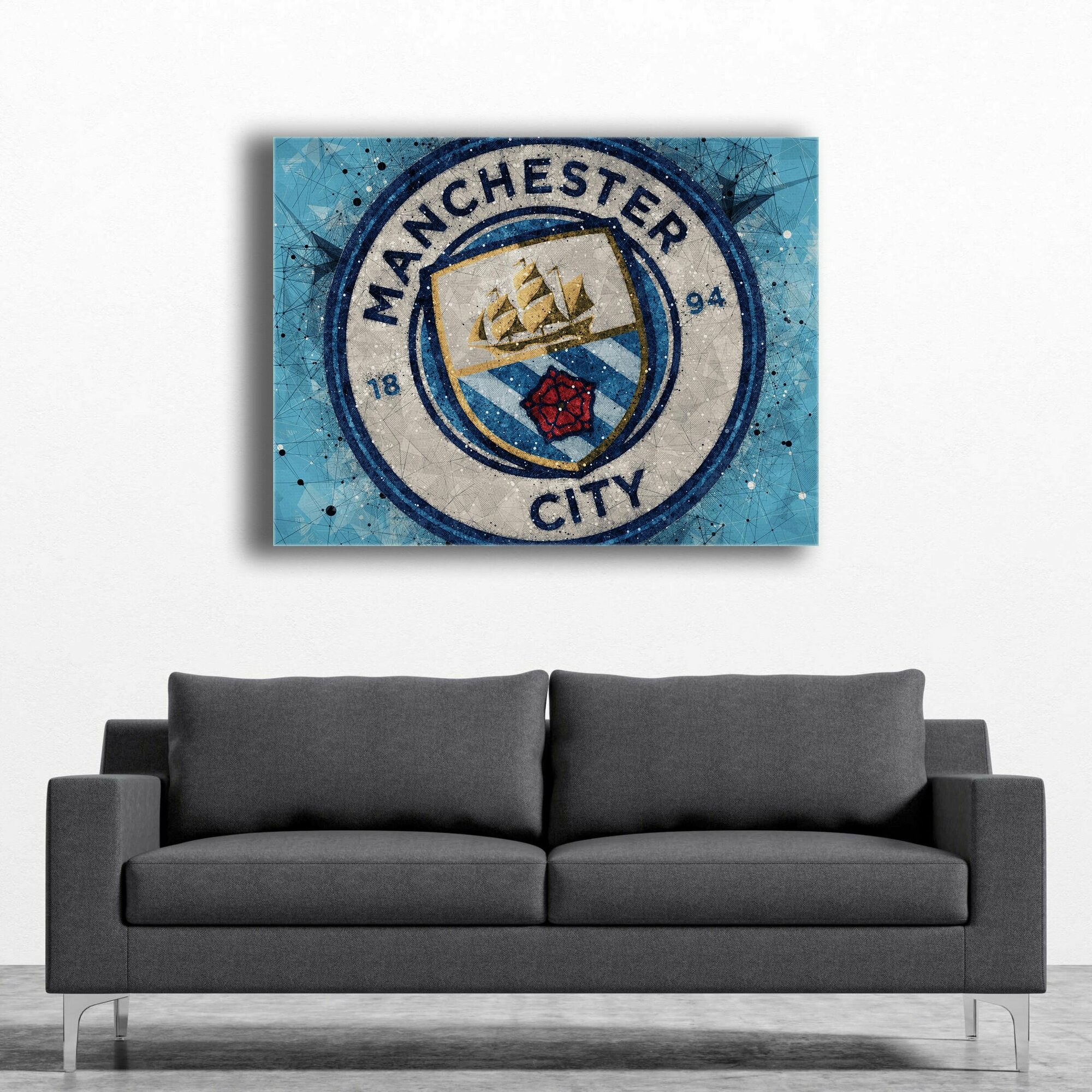 Интерьерная картина на холсте / Футбольный клуб / Манчестер Сити 50*70