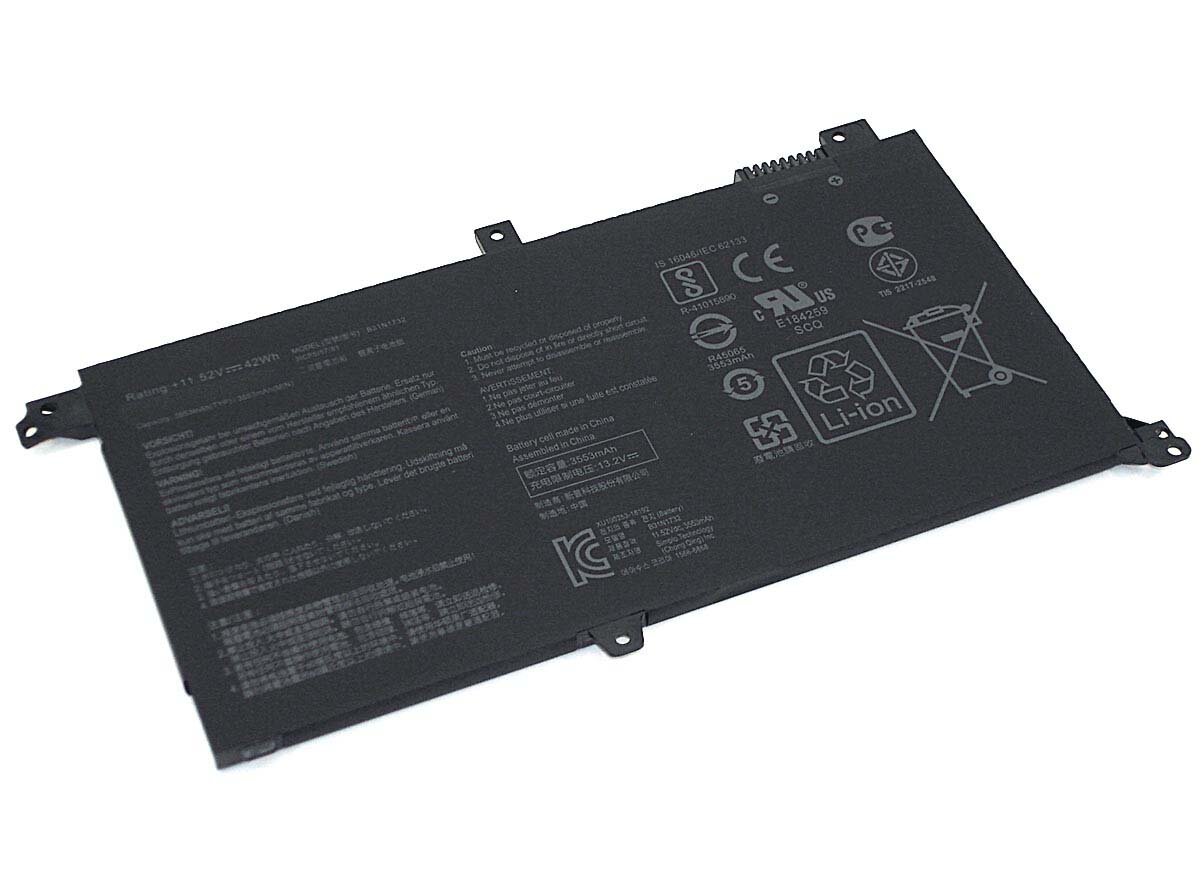 Аккумулятор (совместимый с B31N1732, C31N1637) для ноутбука Asus VivoBook S14 S430FA 11.52V 3553mAh черный