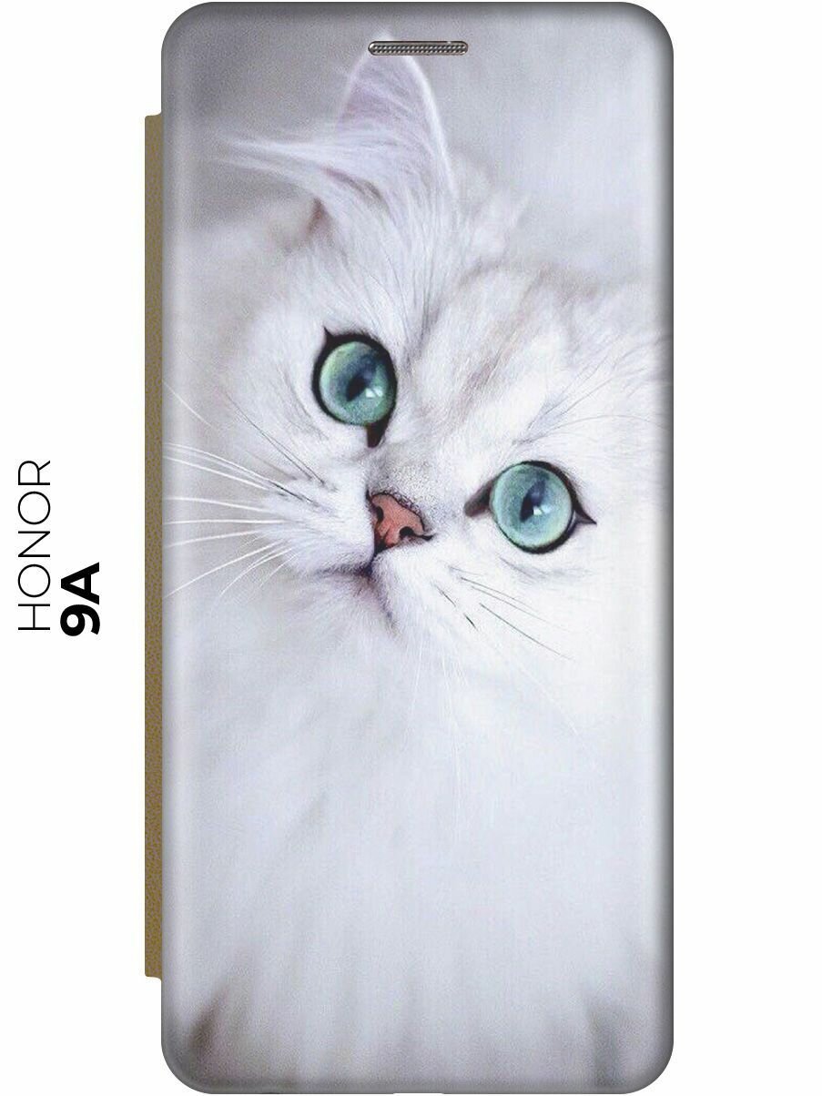 Чехол-книжка Золотая капля на Honor 9A / Хонор 9А золотой