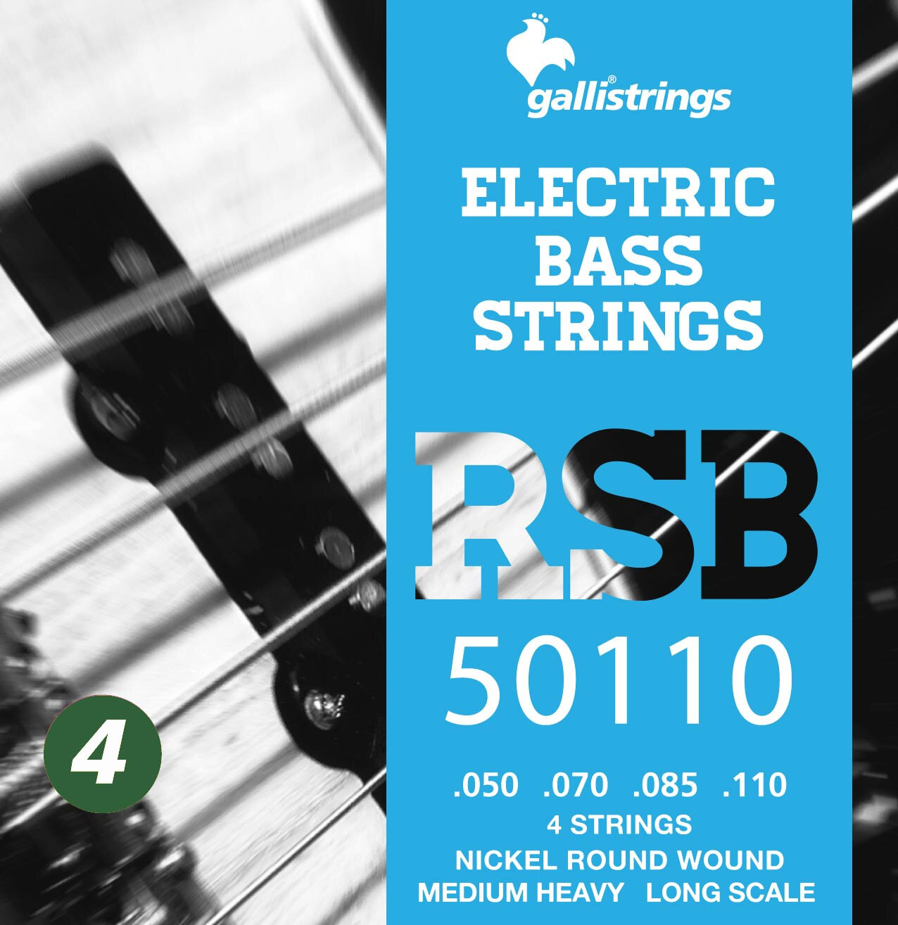 Струны для бас-гитары Galli Strings RSB50110 50-110