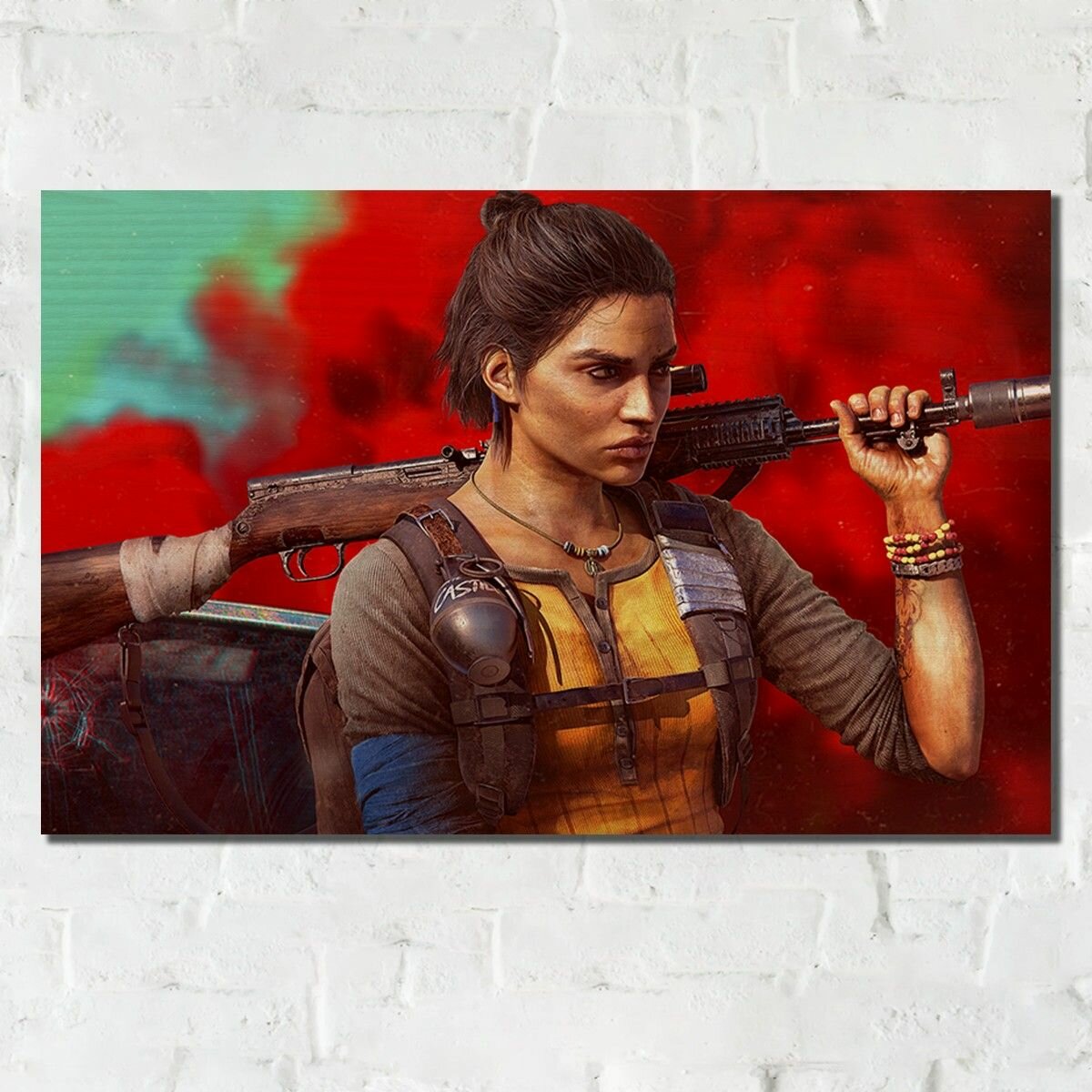 Картина интерьерная на дереве Far Cry 6 Злодей, Индюк, Шутер, Во все тяжкие - 14327