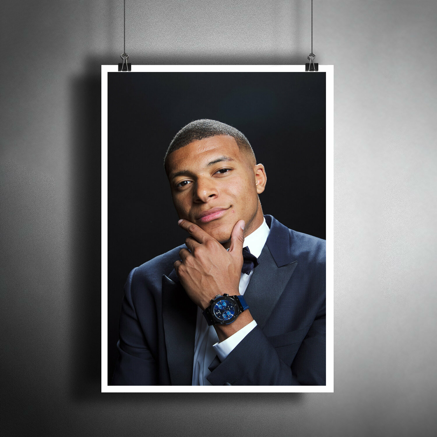 Постер плакат для интерьера "Футболист Килиан Мбаппе, ФК ПСЖ" / A3 (297 x 420 мм)