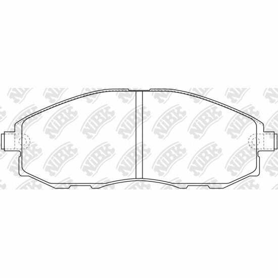 Колодки тормозные дисковые Nibk PN0434, 4 шт