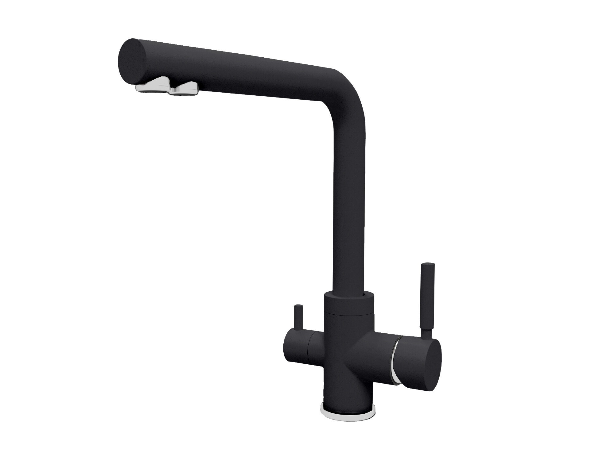 Смеситель Florentina альдо FL Антрацит с подключением к фильтру