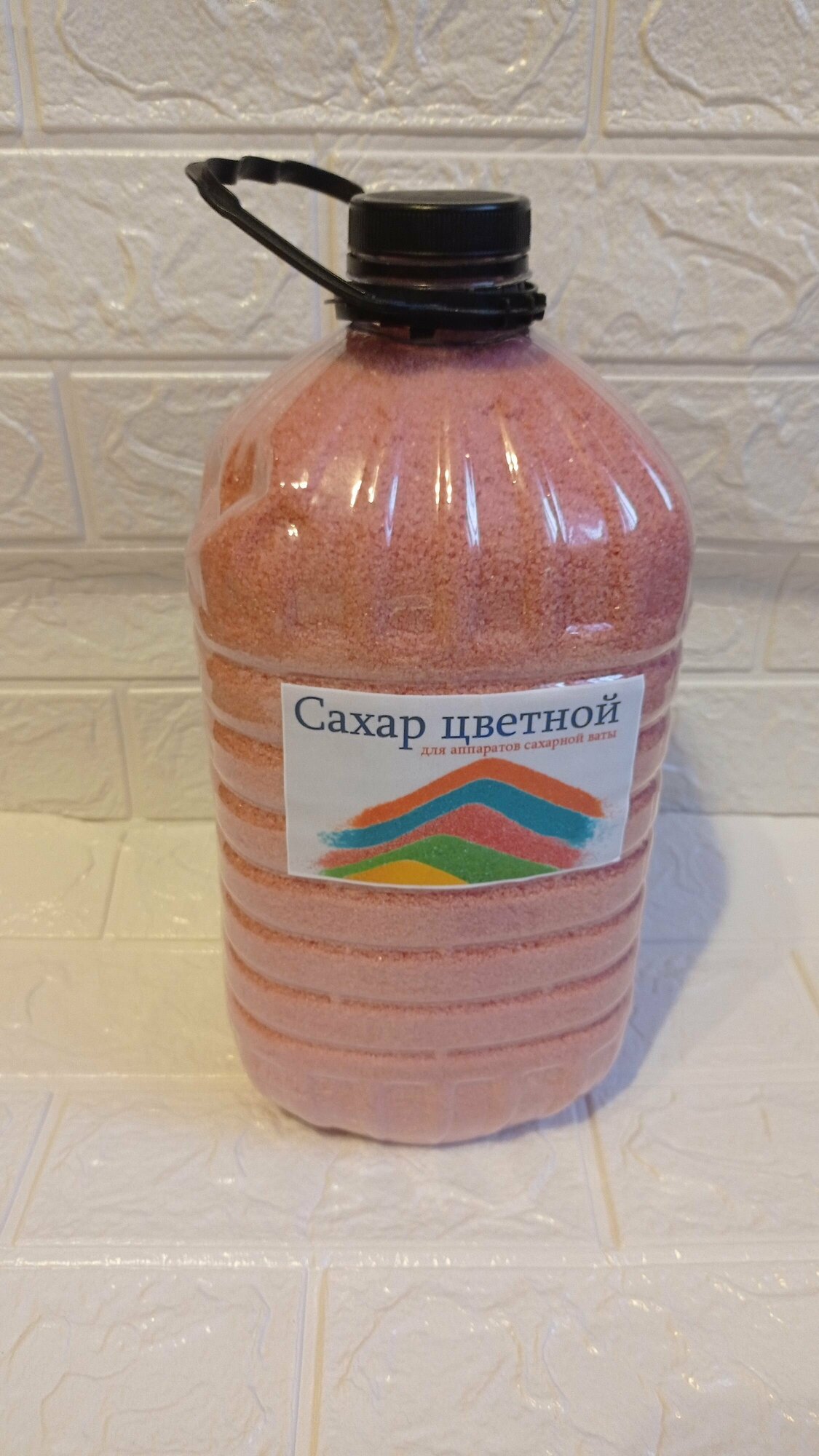 Сахар цветной для аппаратов сахарной ваты, красный, 5000гр.