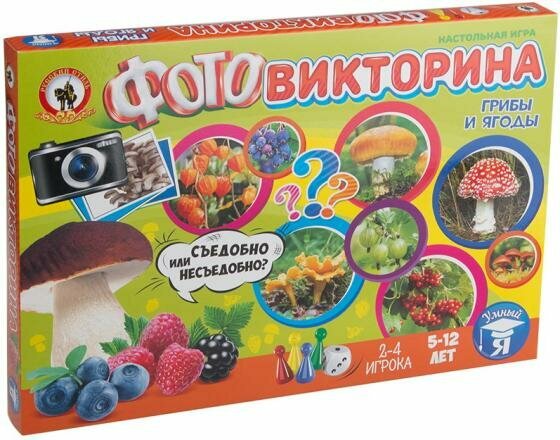 Настольная игра Фото Викторина Грибы и ягоды