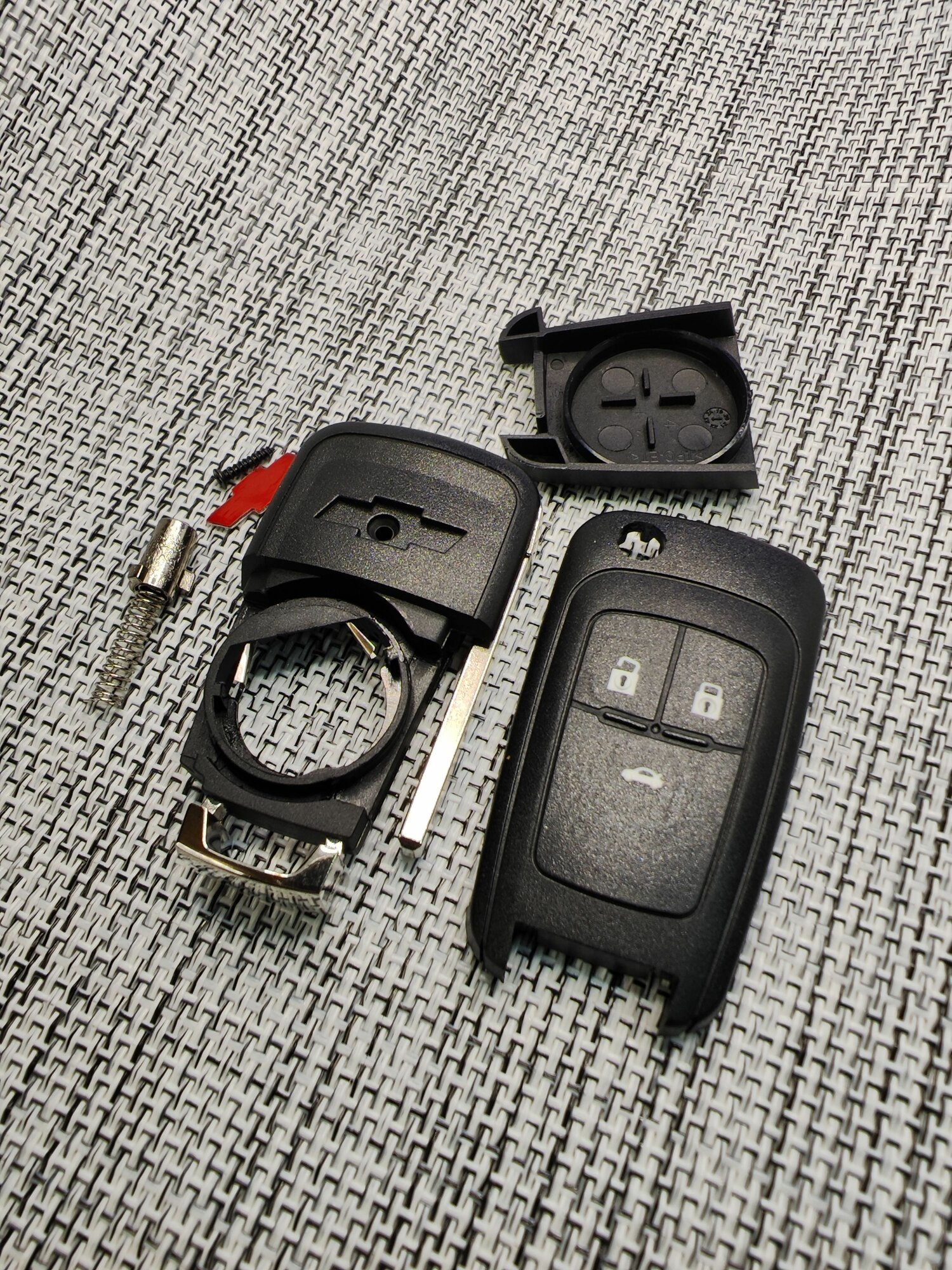 Корпус ключа зажигания для Chevrolet Cruze Шевроле Круз 3 кнопки