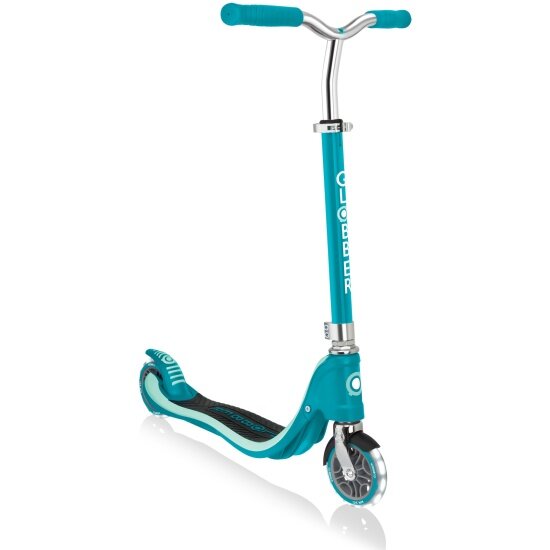 Самокат Globber Flow 125 Lights, бирюзовый
