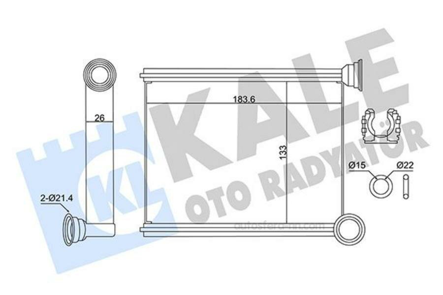 KALE 346420 Радиатор печки Рено Kaptur