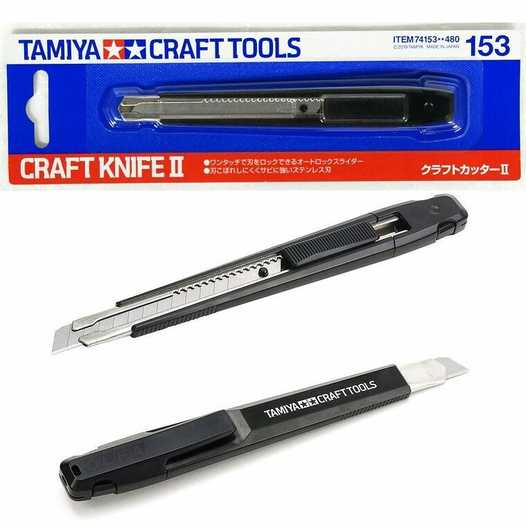 74153 Модельный нож TAMIYA с выдвижным лезвием (CRAFT KNIFE II)