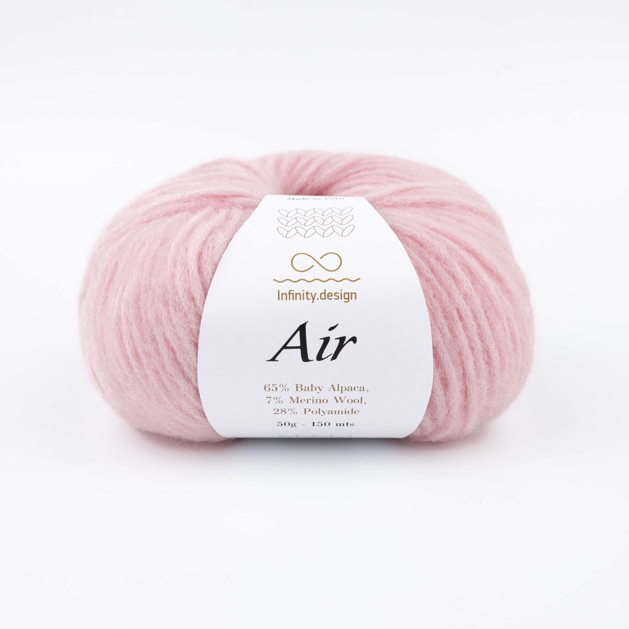 Пряжа INFINITY Air 3511 (2 мотка), 65% бэби альпака, 7% мериносовая шерсть, 28% полиамид, 50г, 150м