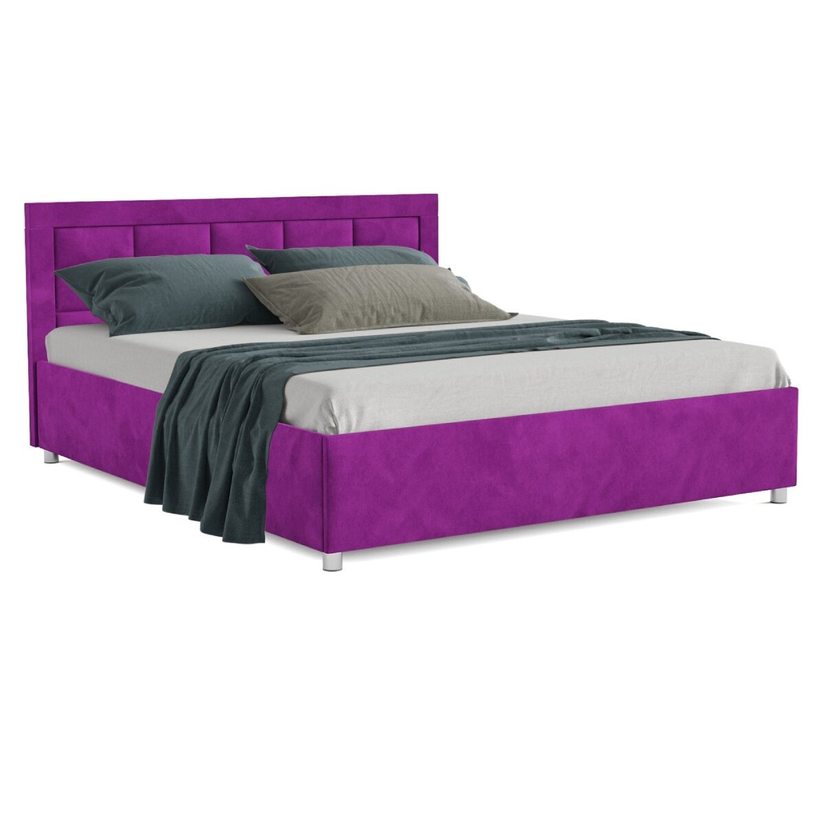 Кровать Сток Диванов Twisti Violet фиолетовый 150 см с подъёмным механизмом