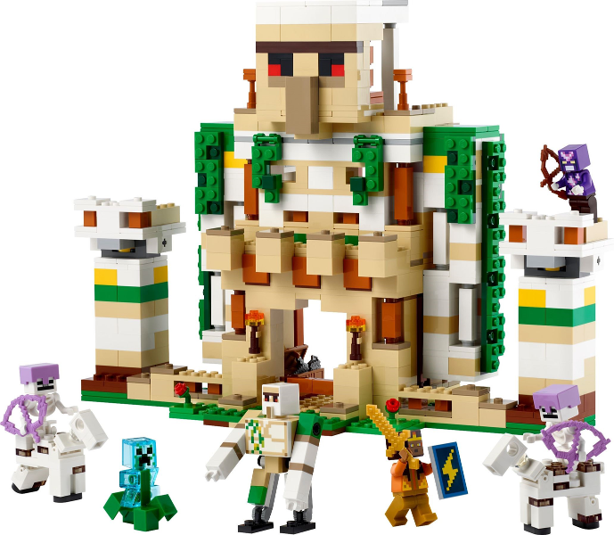 Конструктор LEGO Minecraft 21250 The Iron Golem Fortress, 868 дет.