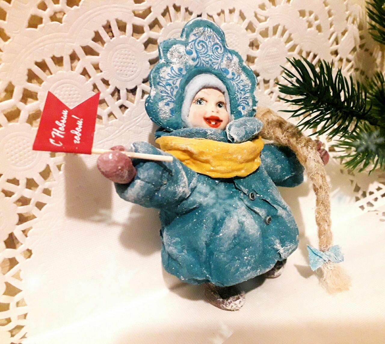 Ватная игрушка *Машенька* 9см.
