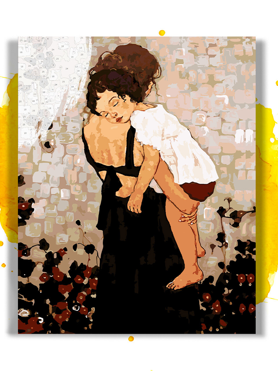 Картина по номерам на холсте Си Пан - Мать и дочь, 40 х 50 см