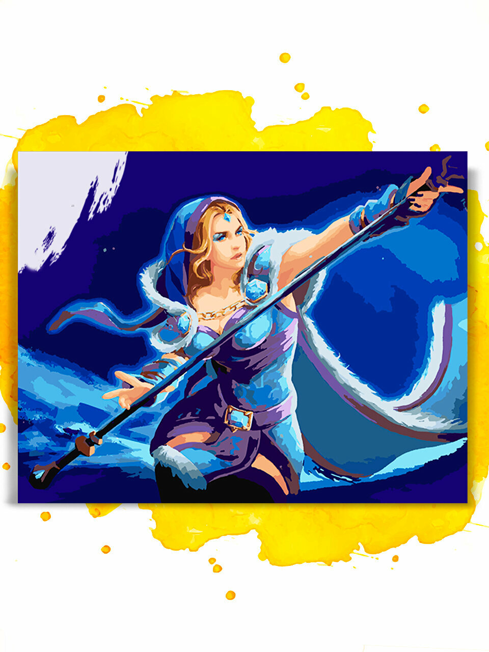 Картина по номерам на холсте Dota 2 - Crystal Maiden Art, 40 х 50 см