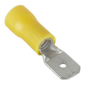 Разъем штекерный плоский изолированный КВТ РПИ-П d6,3 мм 2,5-6 кв. мм (60 шт.)