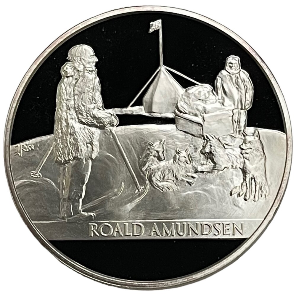 Норвегия, медаль "Руаль Амундсен. 200 лет Норвегии" 2014 г.