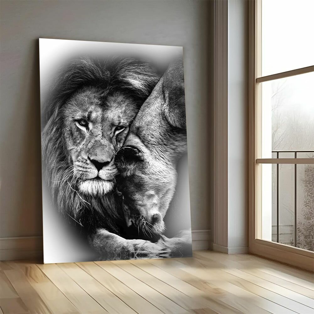 Картина на стену для интерьера от бренда Pechat Vip из категории Лев 50х70 см.