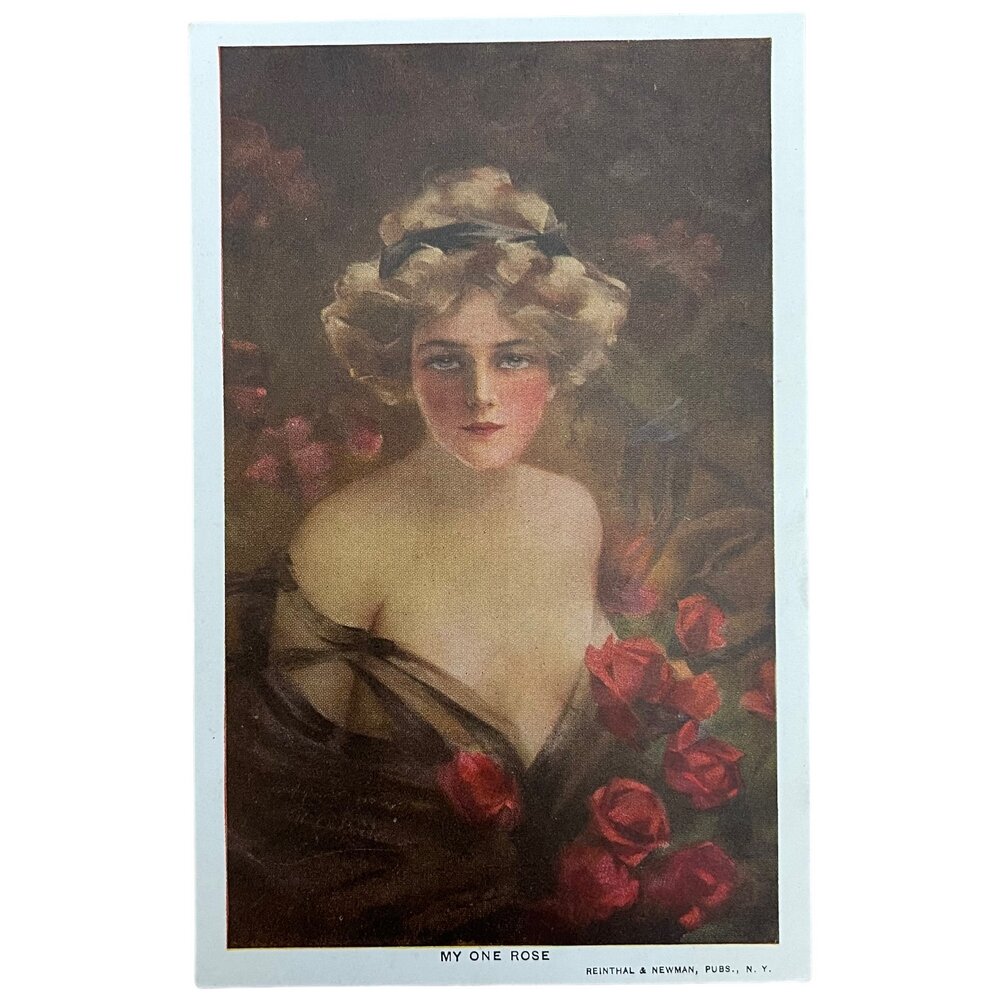 Почтовая открытка "Моя единственная роза" 1910-1928 гг. США