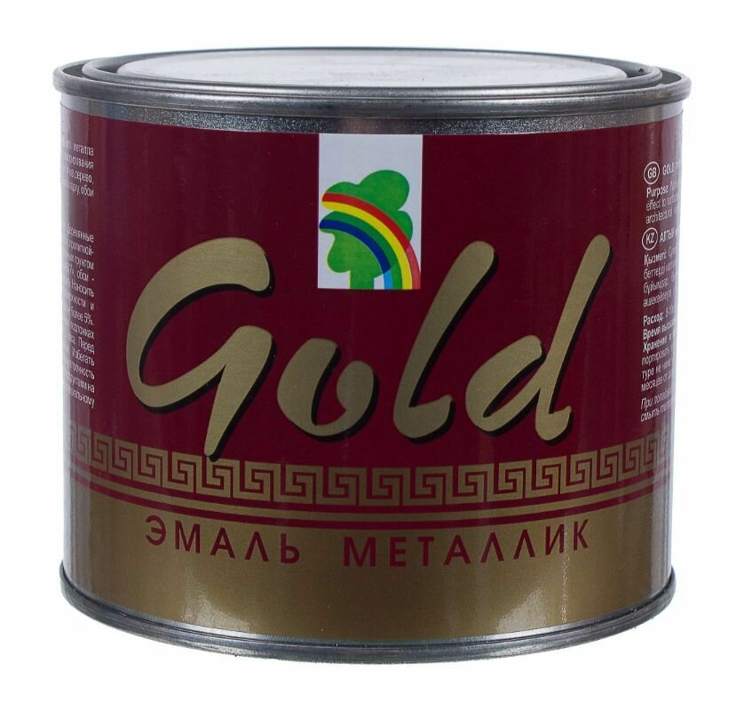 Эмаль акриловая золотой металлик Р-117 0.45 л