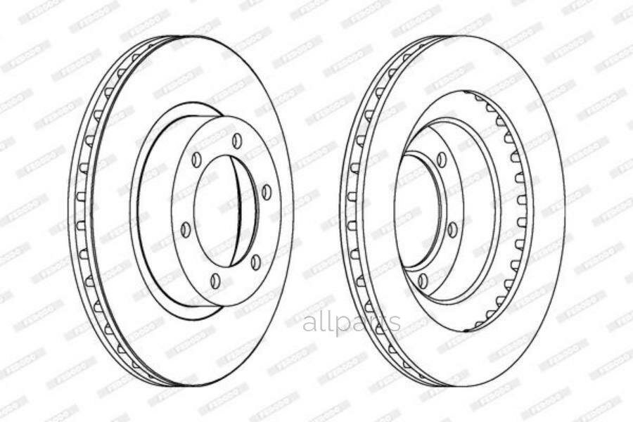 FERODO DDF1594C Диск тормозной (Цена за 1 шт.)