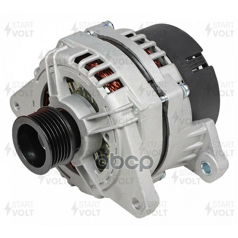 Генератор КАМАЗ, МАЗ, урал дв. ЯМЗ-656,658 ЕВРО-3 (вып. с авг.2009г) поликлинов. шкив 28В 80А STARTVOLT STARTVOLT арт. LG12650