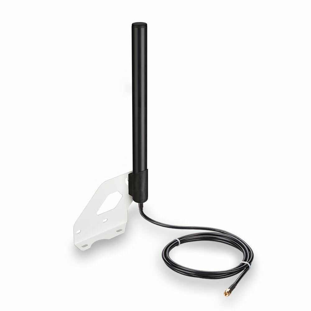 Всенаправленная широкополосная GSM/3G/4G-антенна Kroks KC6-700/2700T с кабелем 3 метра, черная