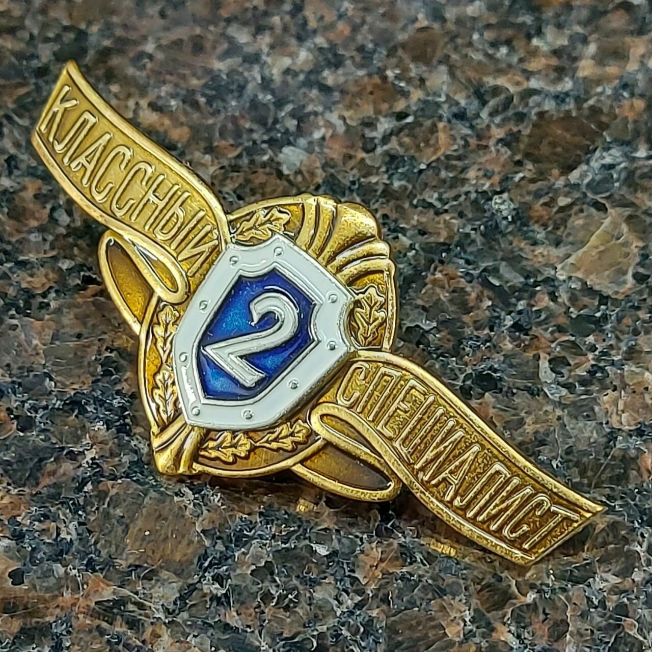 Знак нагрудный классность рядовой состав МО РФ - 2 класс