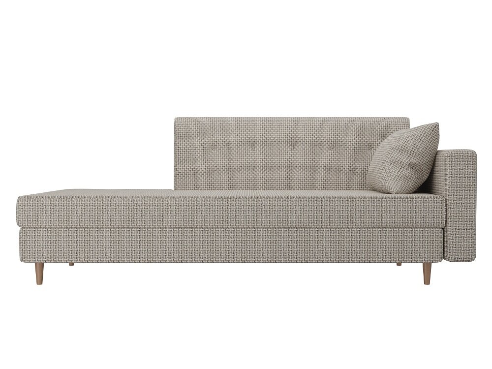Прямой диван софа Селена Бежевый 2 Рогожка, 214х85х84 см