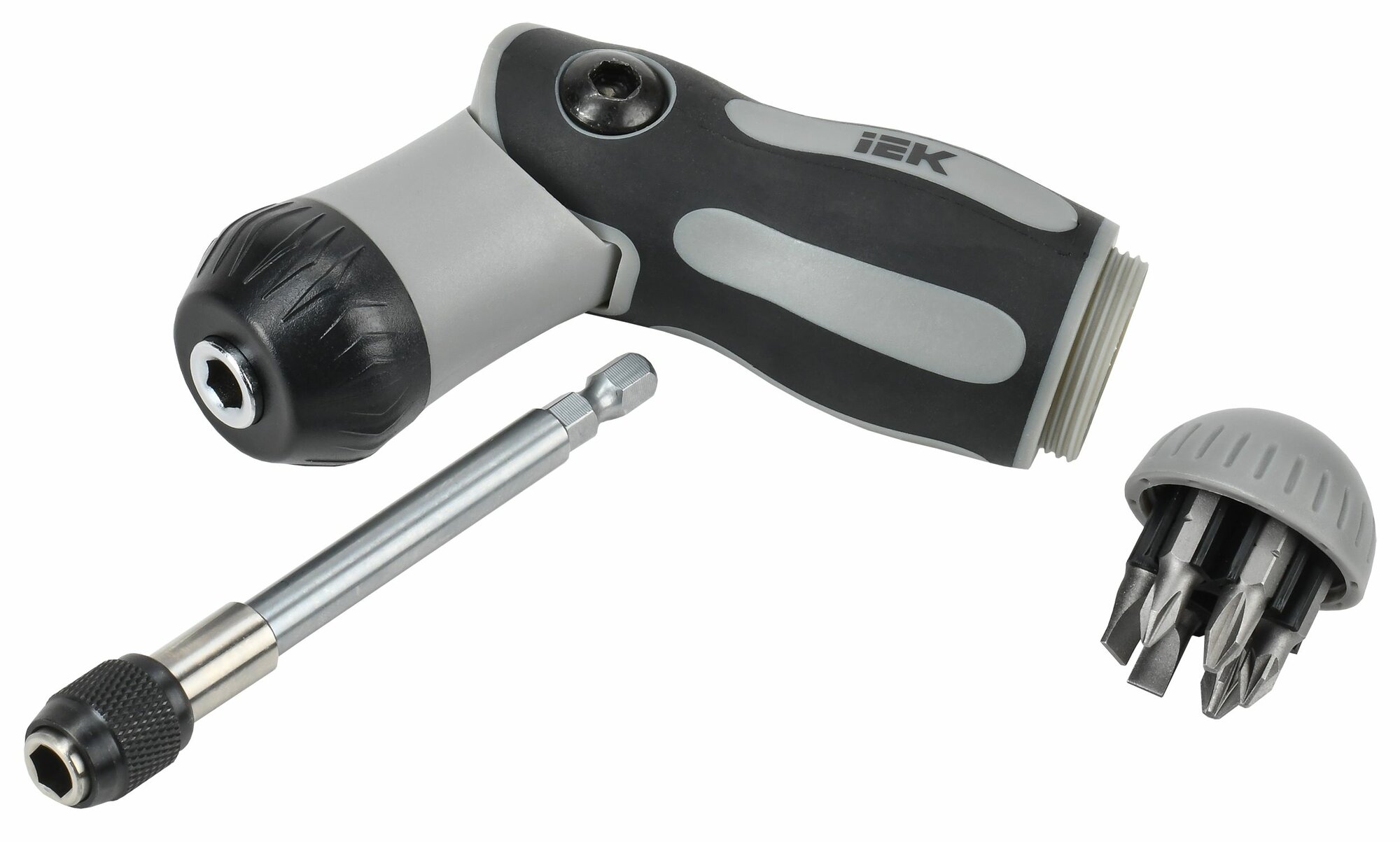 Отвертка IEK ARMA2L 5, реверсивная, 2-позиционная, с магнитным наконечником, набор 7шт, длина 141мм