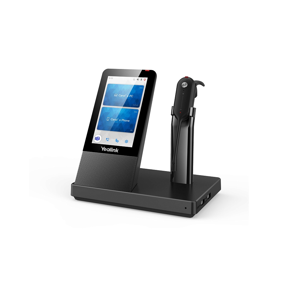 WH67 UC, Беспроводная, HD звук, 120м DECT, Шумоподав, Дисплей 4', USB-хаб, Bluetooth