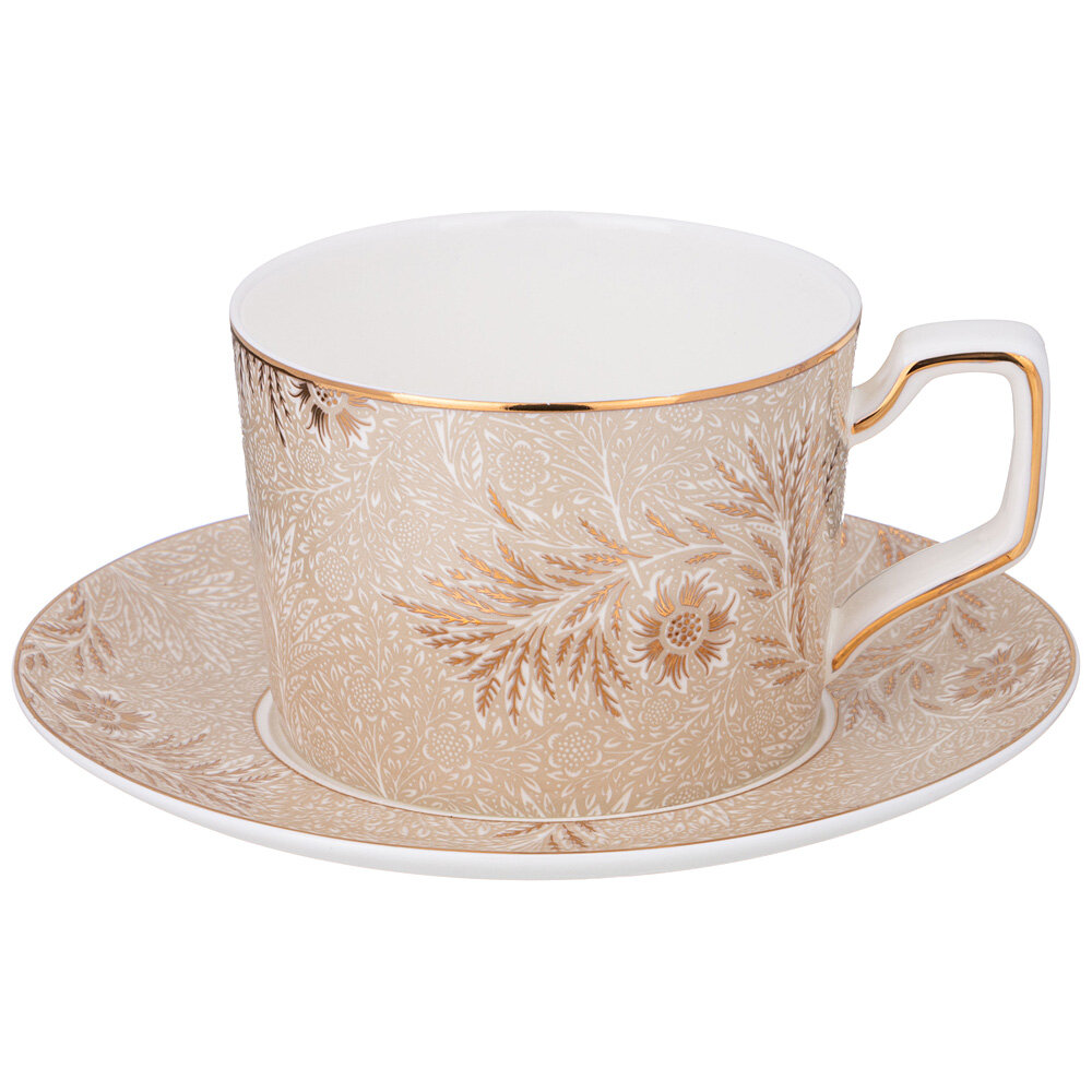 Чайная пара lefard золотые узоры 280 мл KSG-264-1168