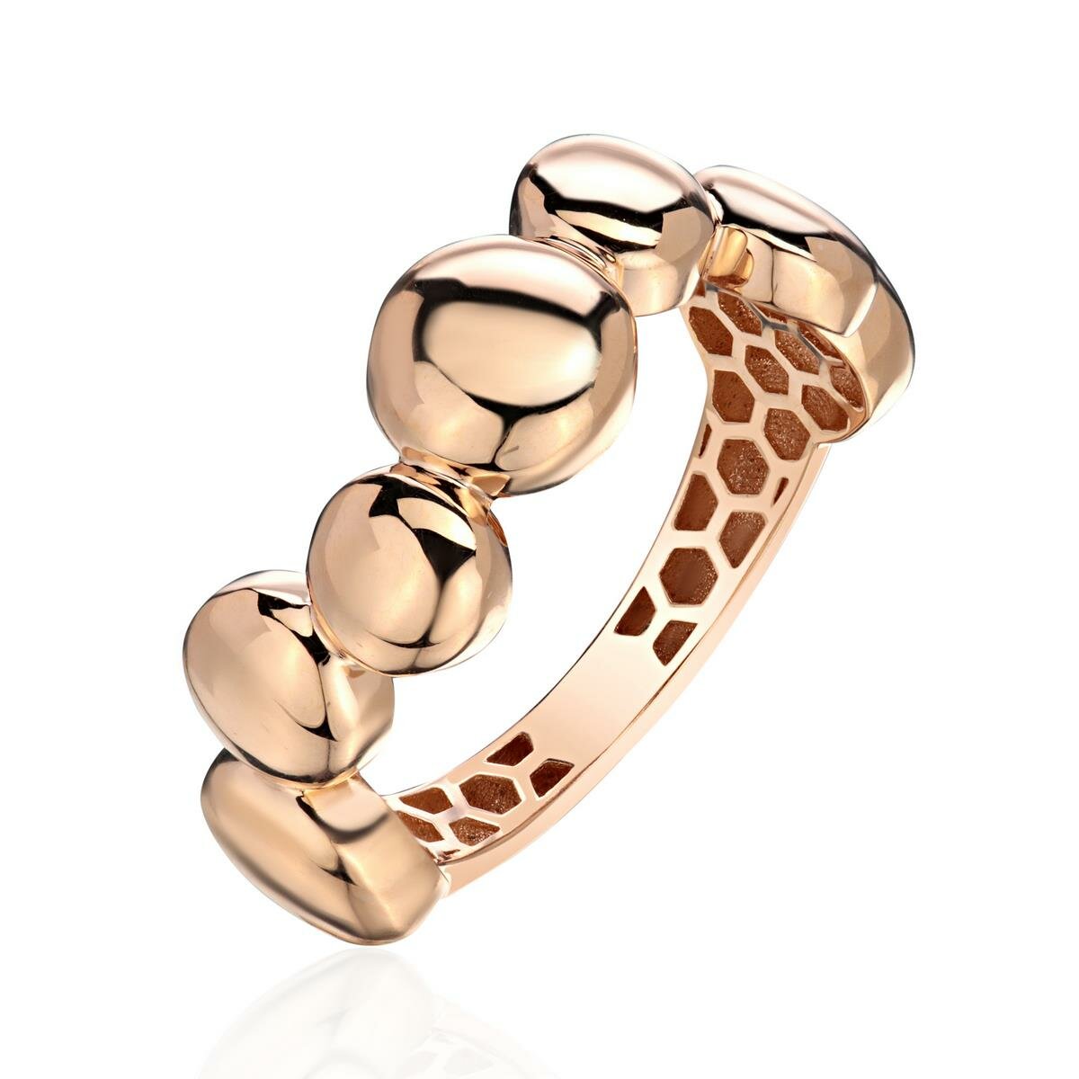 Кольцо, красное золото, 585 проба