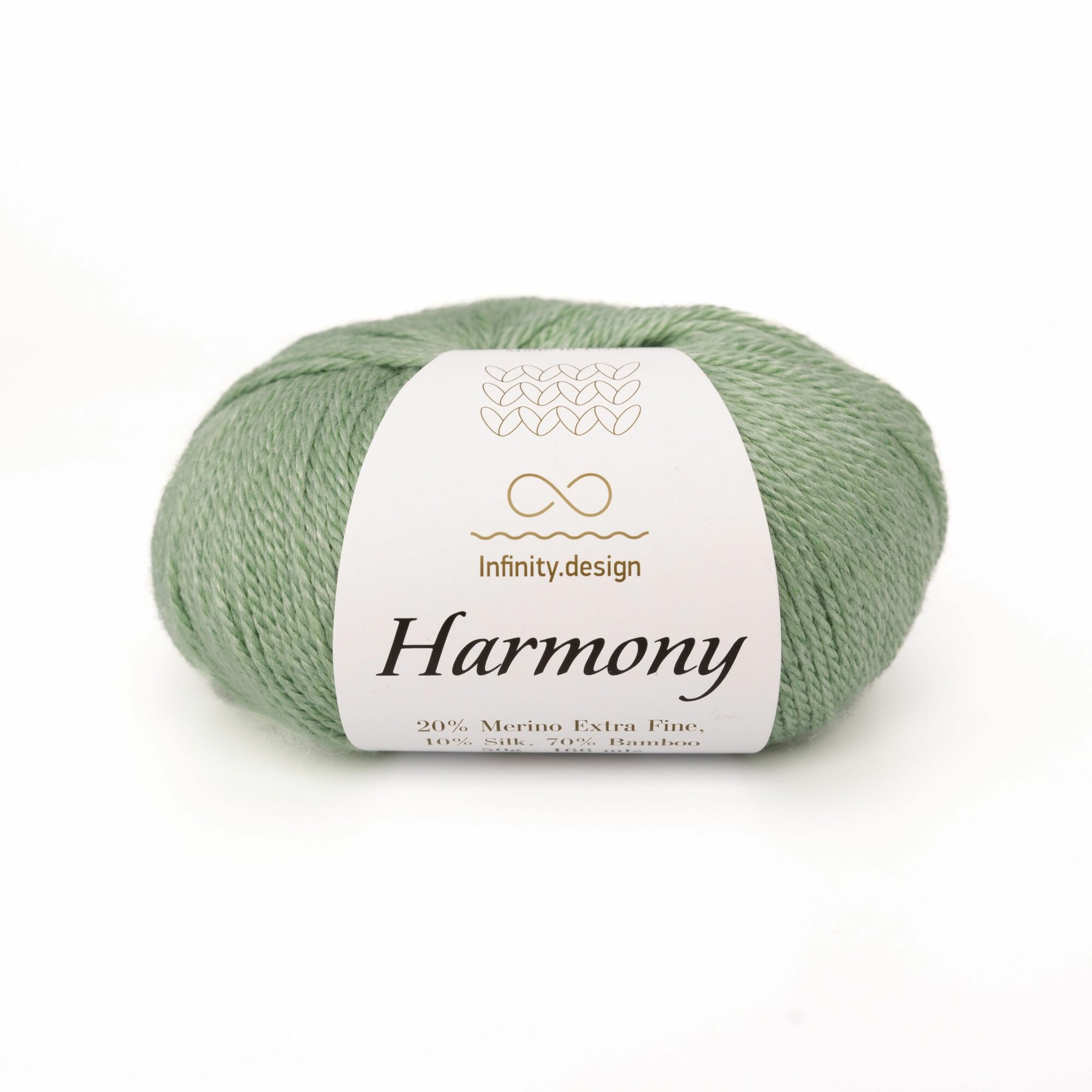 Пряжа INFINITY Harmony 8522 (2 мотка), 20% мериносовая шерсть, 10% шелк, 70% бамбуковое волокно, 50г, 166м
