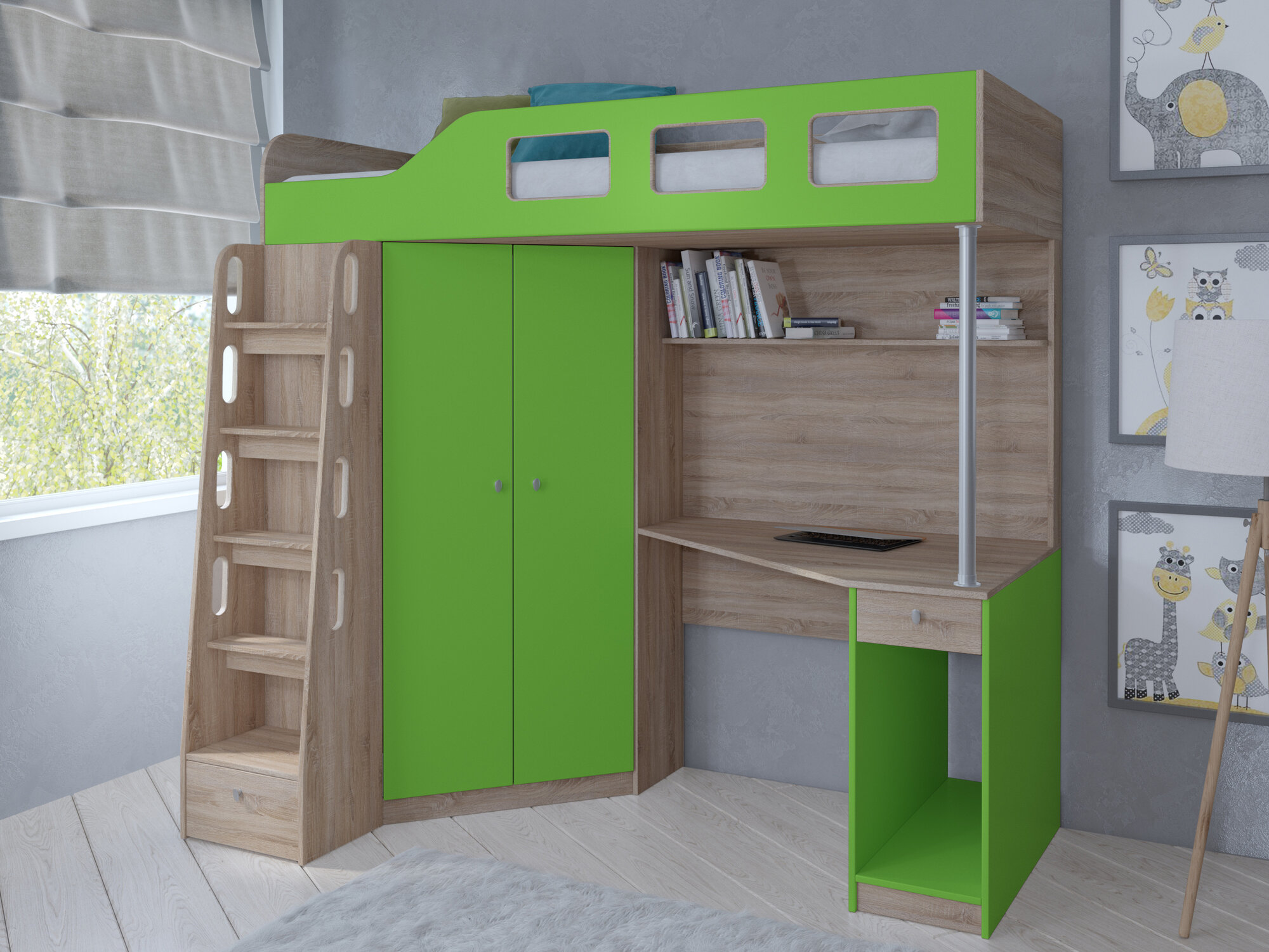 Кровать чердак Астра 7