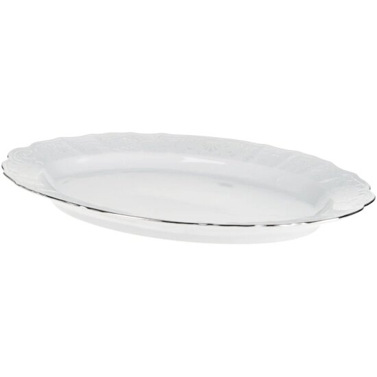 Блюдо Bernadotte "Деколь отводка платина" овальное 39 см