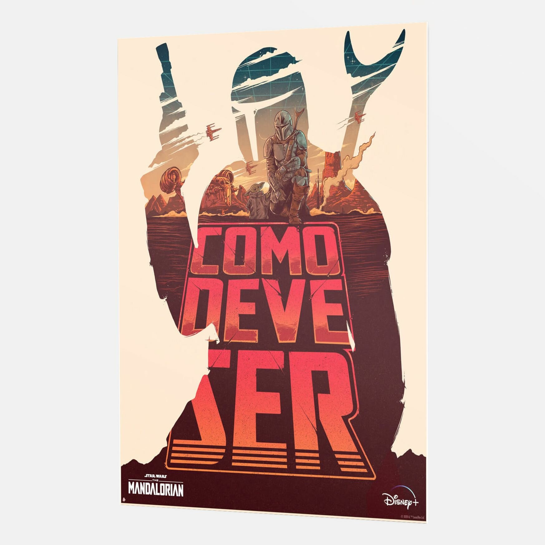 Постер (плакат) Мандалорец 40x60 см. от Poster4me