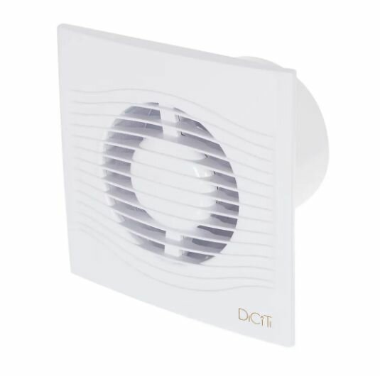 Вентилятор осевой вытяжной Era Slim 4C D100 мм 25 дБ 90 м/ч обратный клапан цвет белый