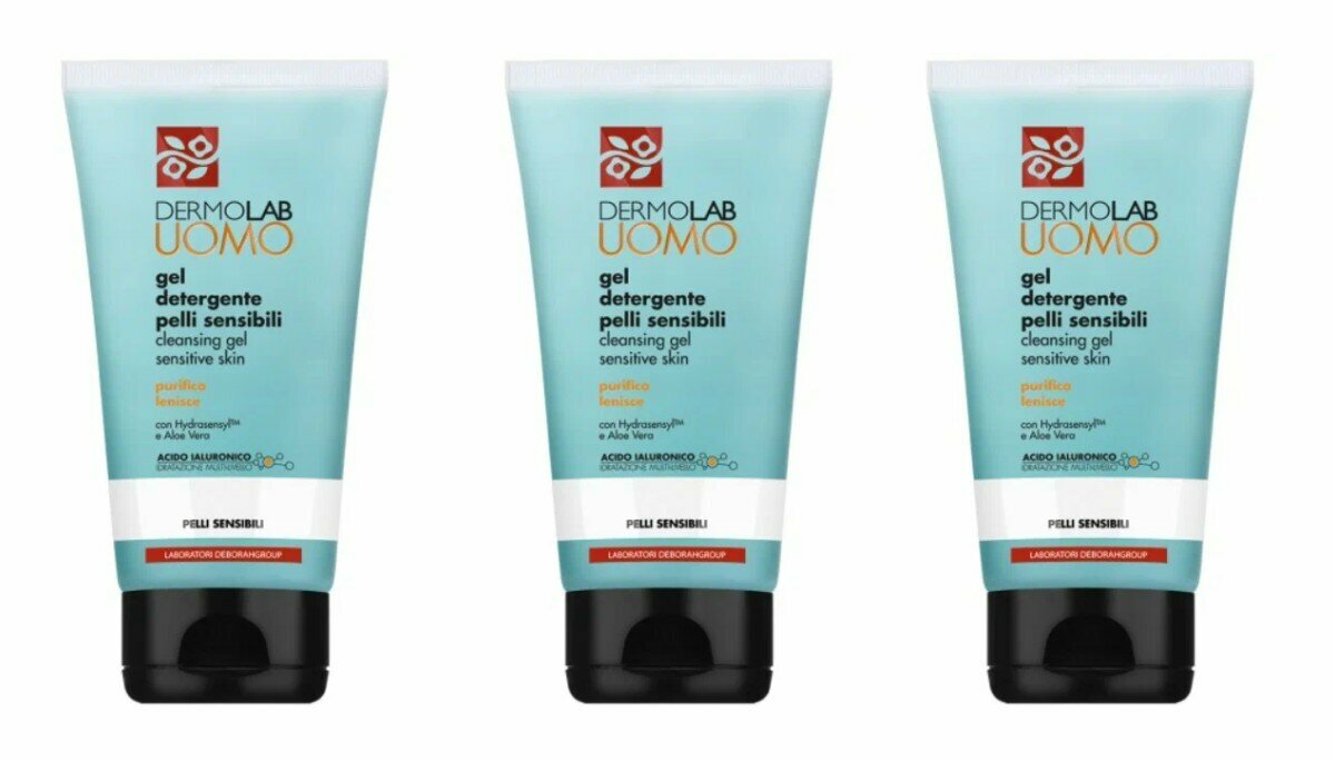 Гель очищающий Dermolab, Cleansing Gel Sensitive Skin, для чувствительной кожи, 150 мл, 3 шт