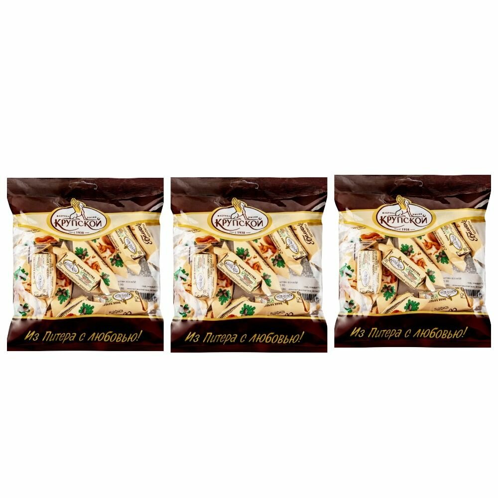 Фабрика имени Крупской конфеты Белочка,200 г,3 шт