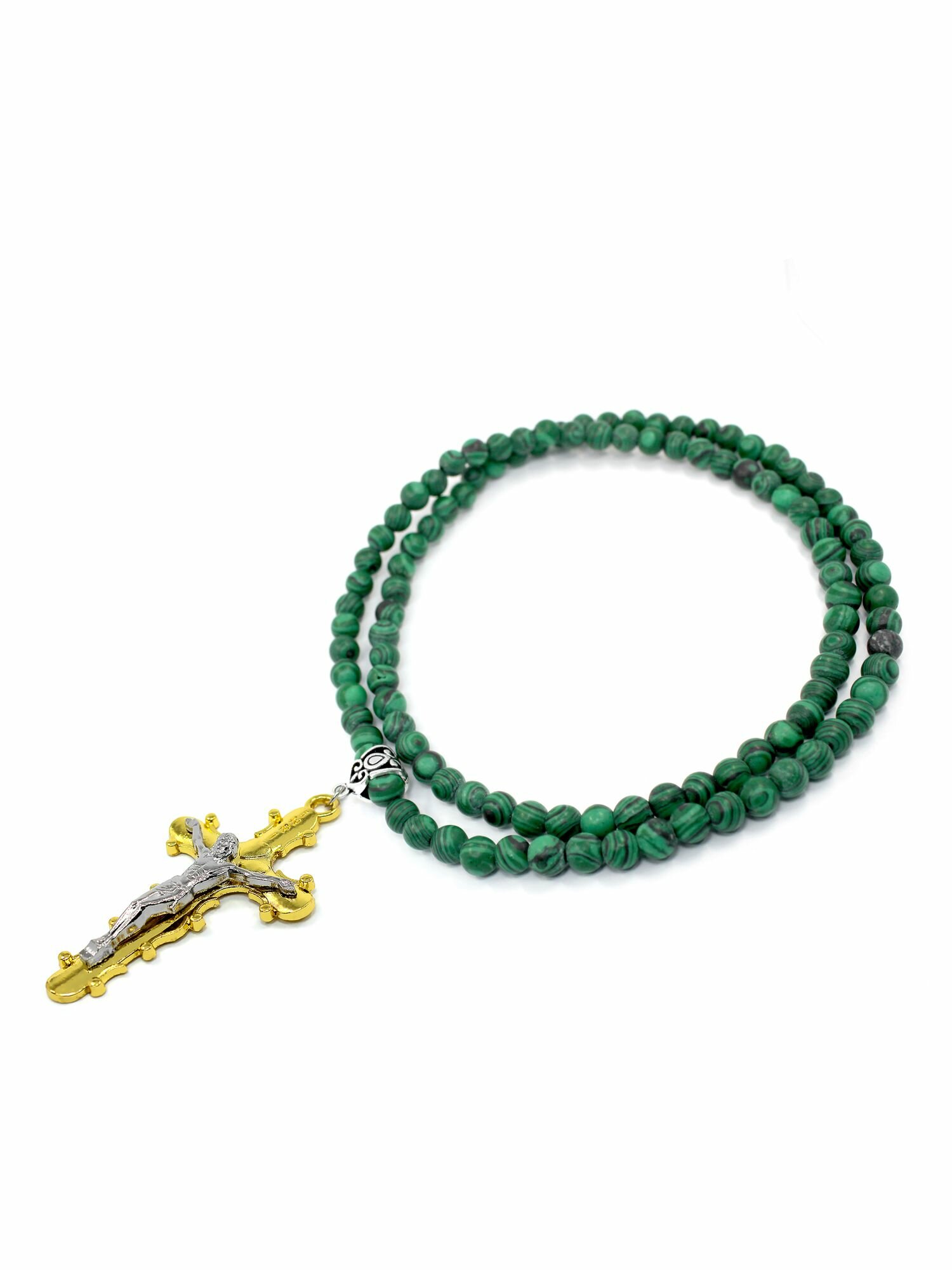 Бусы, малахит