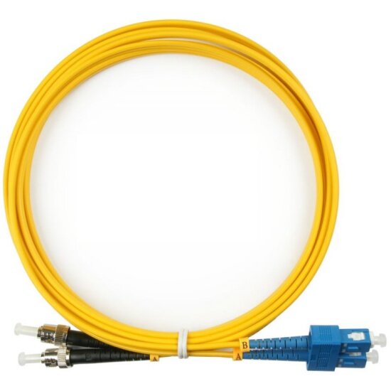 Патч-корд оптический Toplan , дуплексный, SC/UPC-ST/UPC, SM 9/125, 20 м, LSZH