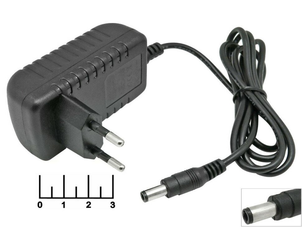Блок питания 9V 0.6A PA-2311-56 импульсный (- внутри) (5.5*2.5) (для весов)