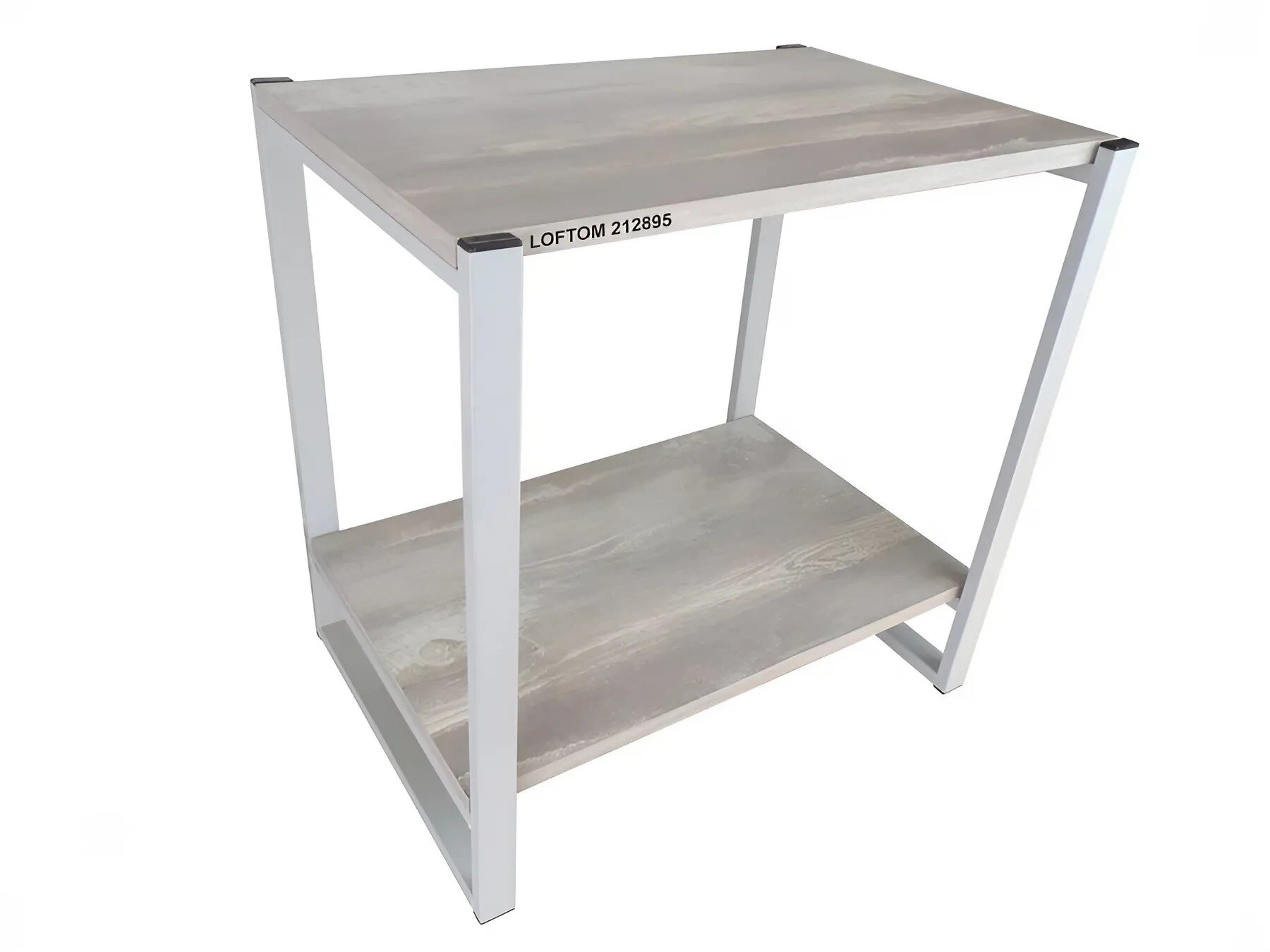 Полка для компьютерной техники GARROSS "SIBERIA 212895", две полки 35х54 см, высота 55 см, каркас серый, цвет полок лофт